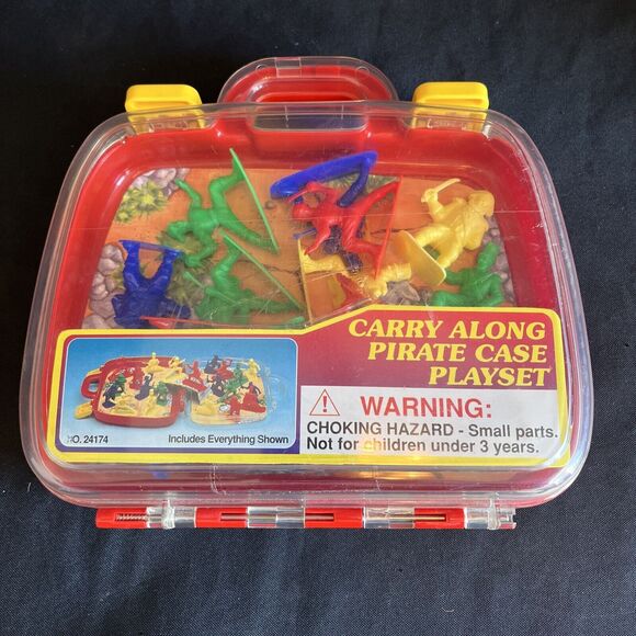 Red Box RedBox | Toys | Vintage Pirate Playset Carry Along Travel Case ...
